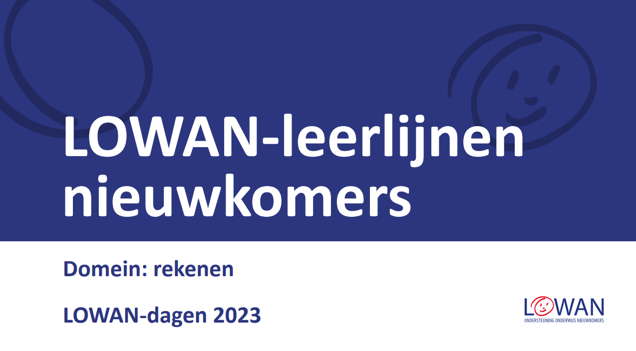 Leerlijndoelen rekenen & klassenmanagement - LOWAN