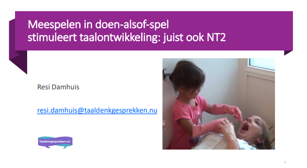 Meespelen in doen-alsof-spel stimuleert taalontwikkeling - LOWAN