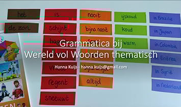 Grammaticale leerlijn bij Wereld vol Woorden - LOWAN