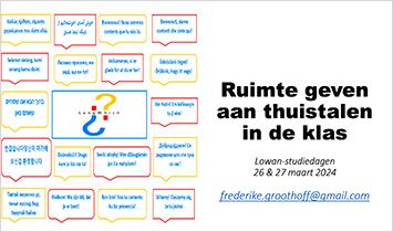 Ruimte geven aan thuistalen in de klas - LOWAN
