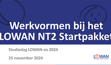 Werkvormen bij het LOWAN NT2 Startpakket - LOWAN