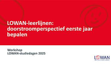 LOWAN-leerlijnen: doorstroomperspectief eerste jaar bepalen - LOWAN