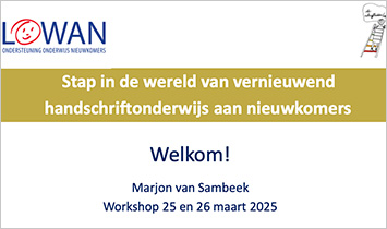 Vernieuwend handschriftonderwijs aan nieuwkomers - LOWAN